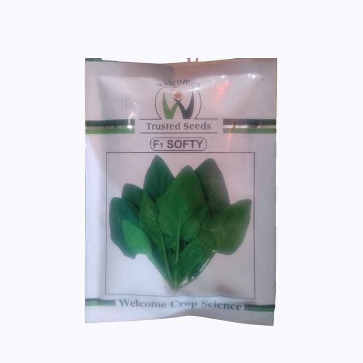 Welcome F1 SOFTY Palak Seeds – Dark Green, Early Harvest (25–35 Days ...